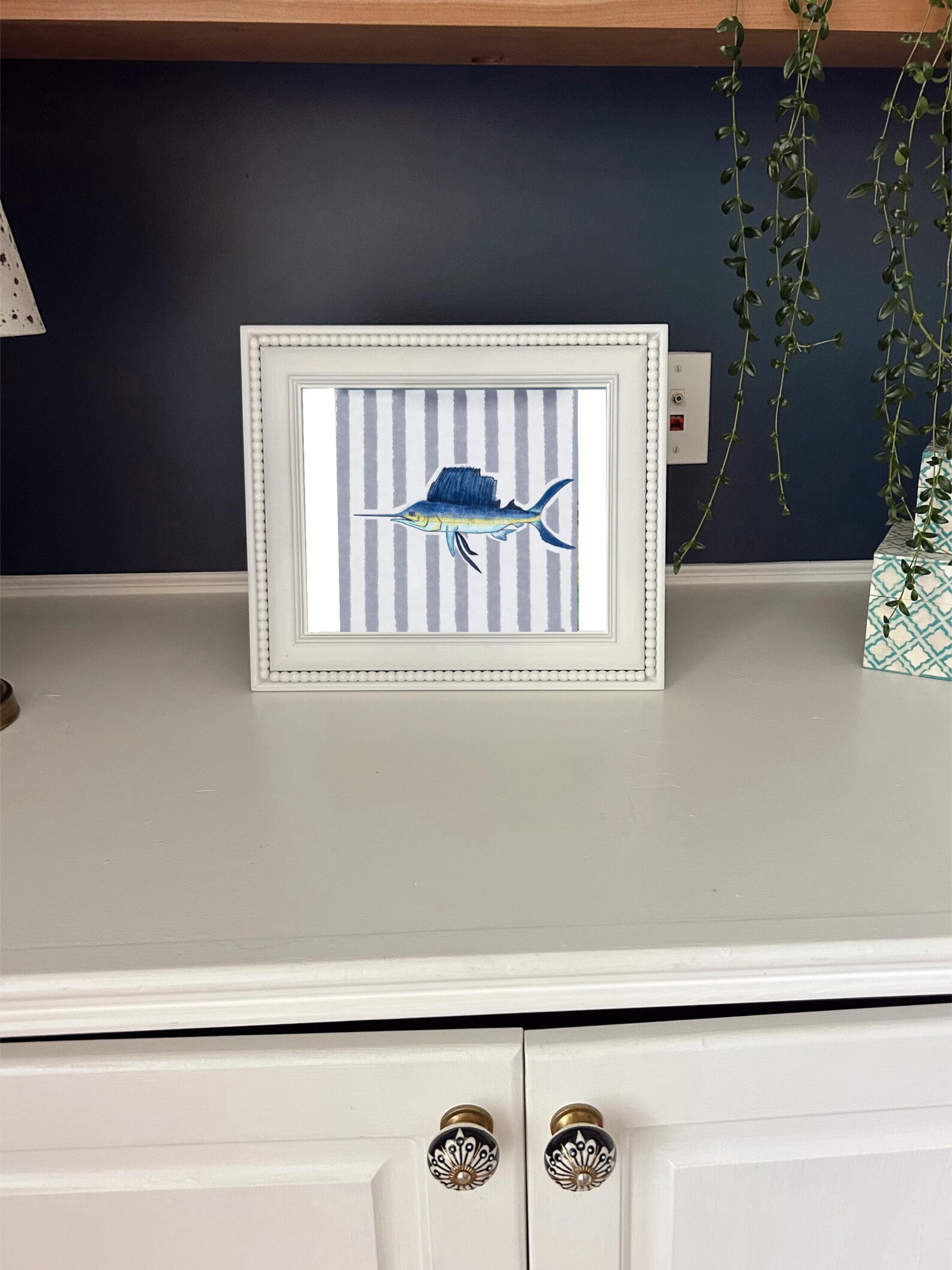 Sailfish Watercolor Art Print – Nautical Fish Wall Decor, Deep Sea ...