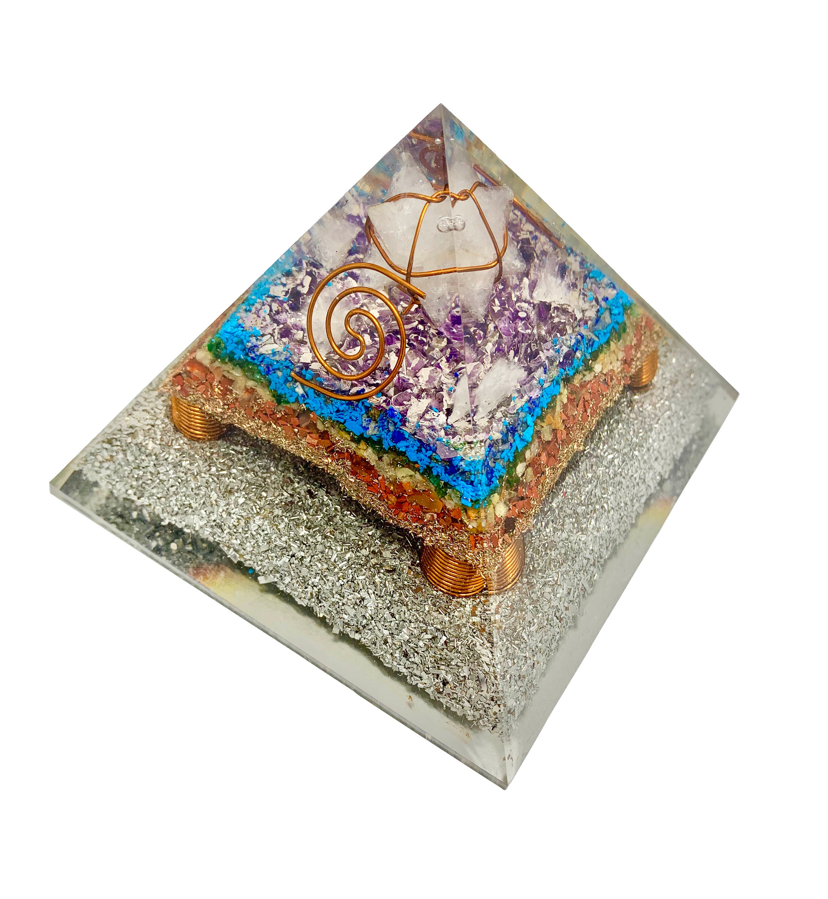 7 Chakra Merkaba Orgonite Pyramid - Etsy.de