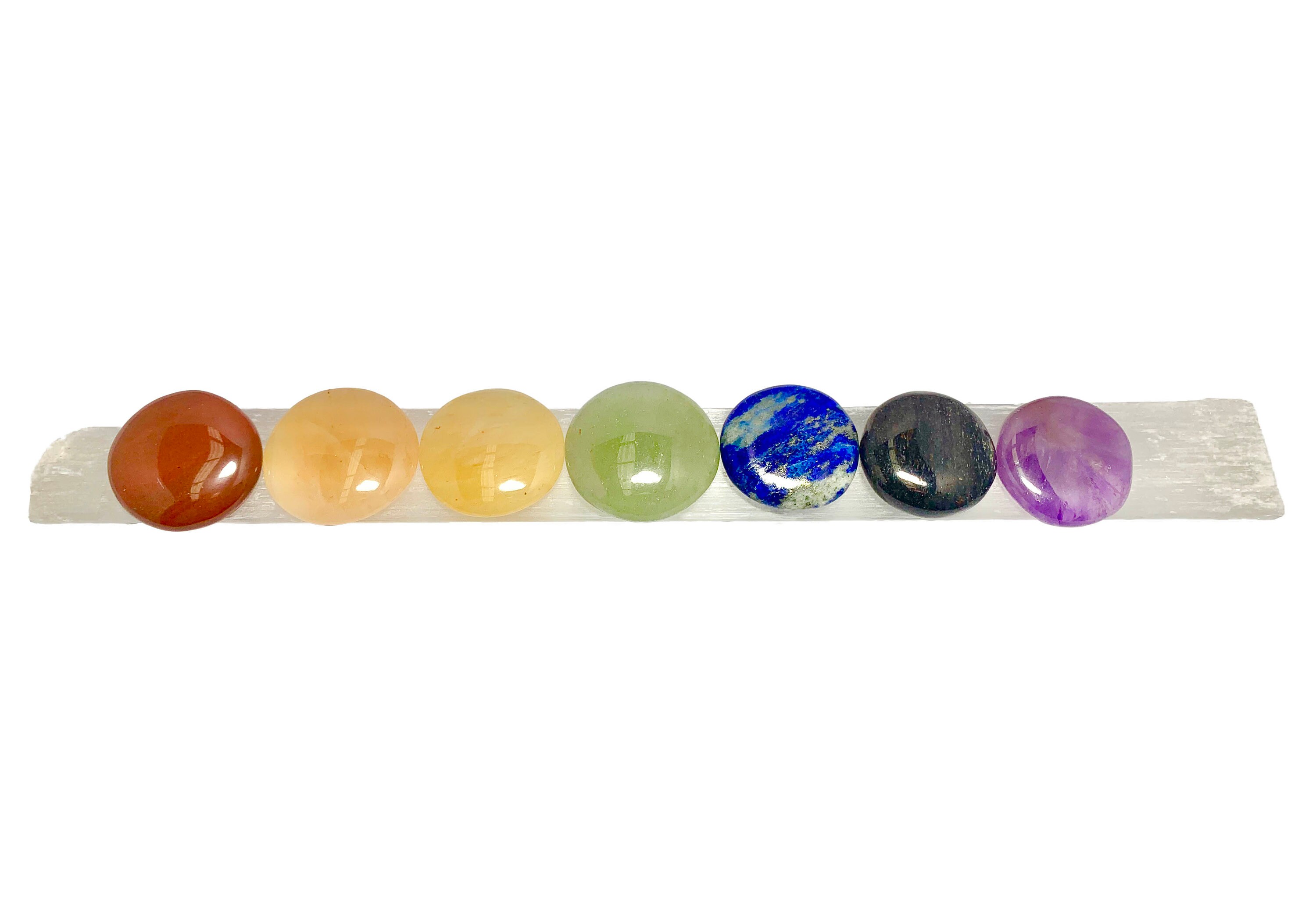 Chakra Crystal Set 7 Pieces Round - Etsy.de