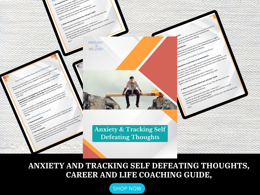 Anxiety and Tracking Self Defeating Thoughts, Career and Life Coaching ...
