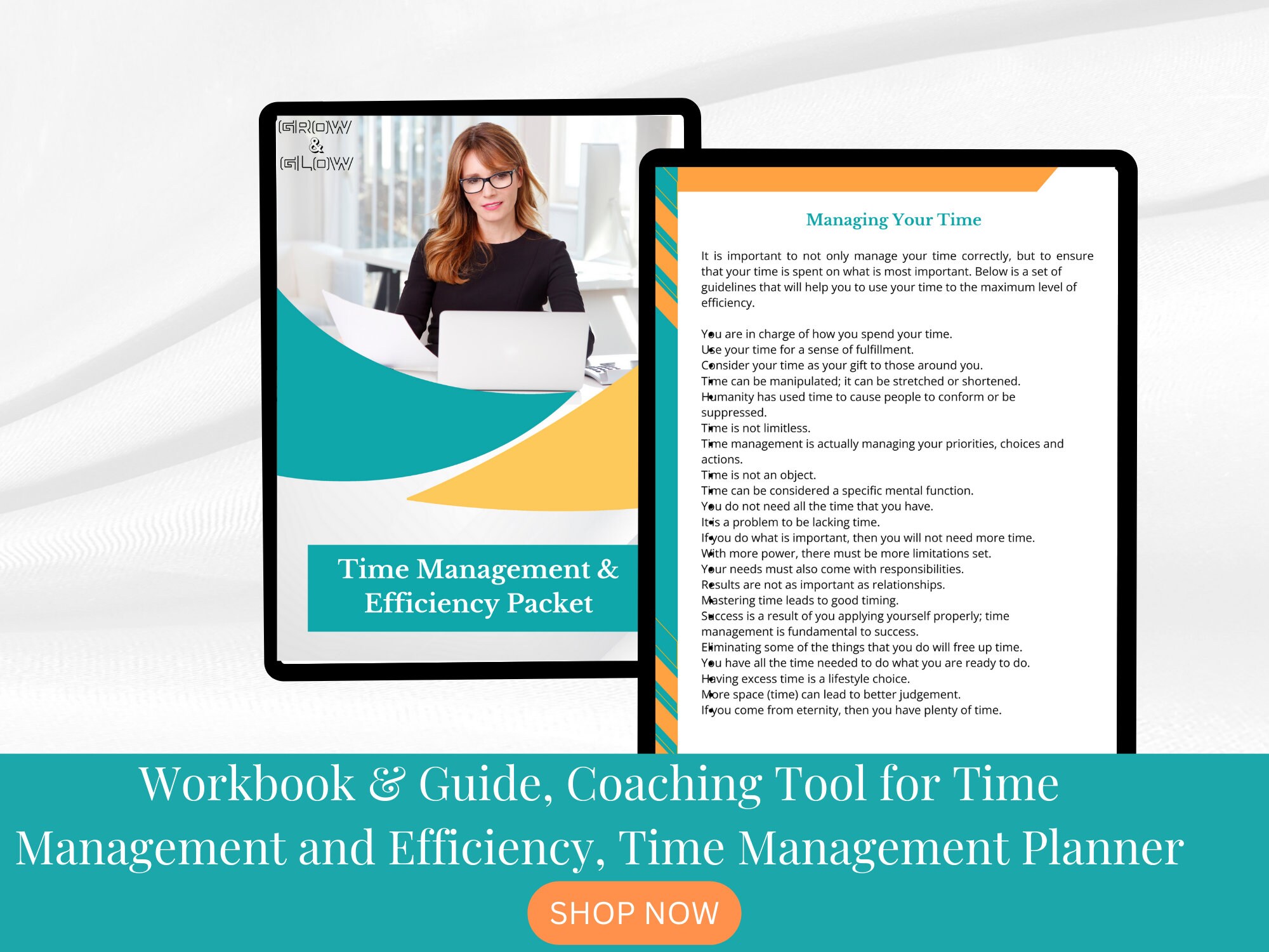 Workbook & Guide, Coaching Tool for Time Management and Efficiency ...