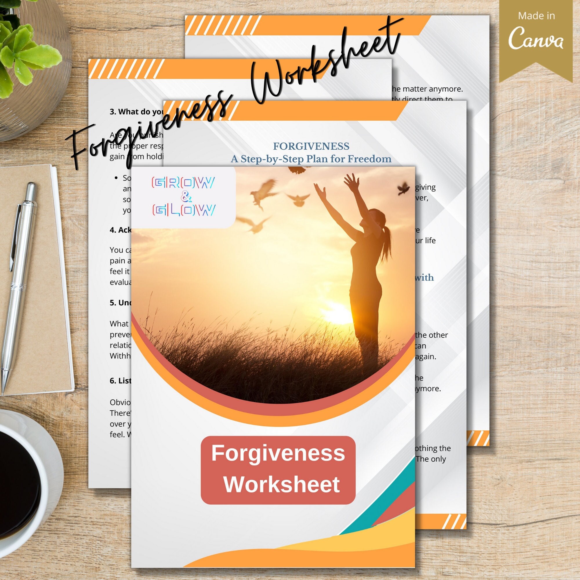 Coaches' Worksheet on Forgiveness, Career Coaching Worksheets, Self ...