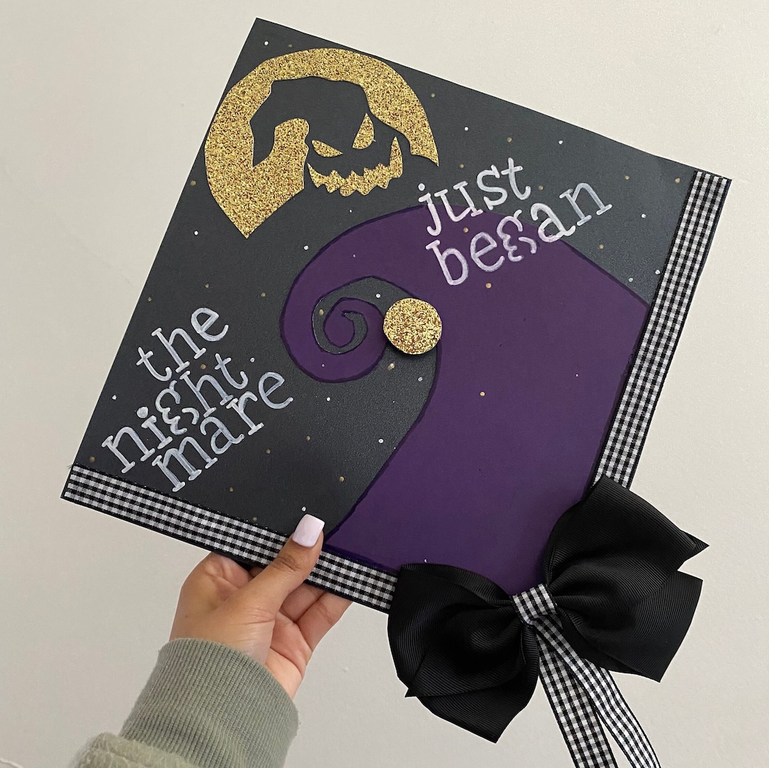 Nightmare Before Christmas Grad Cap - Etsy