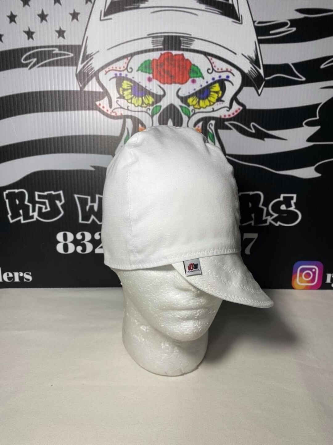 Classic White / Deep Crown Welding Cap / Reversible / Pipeliner / 100% ...