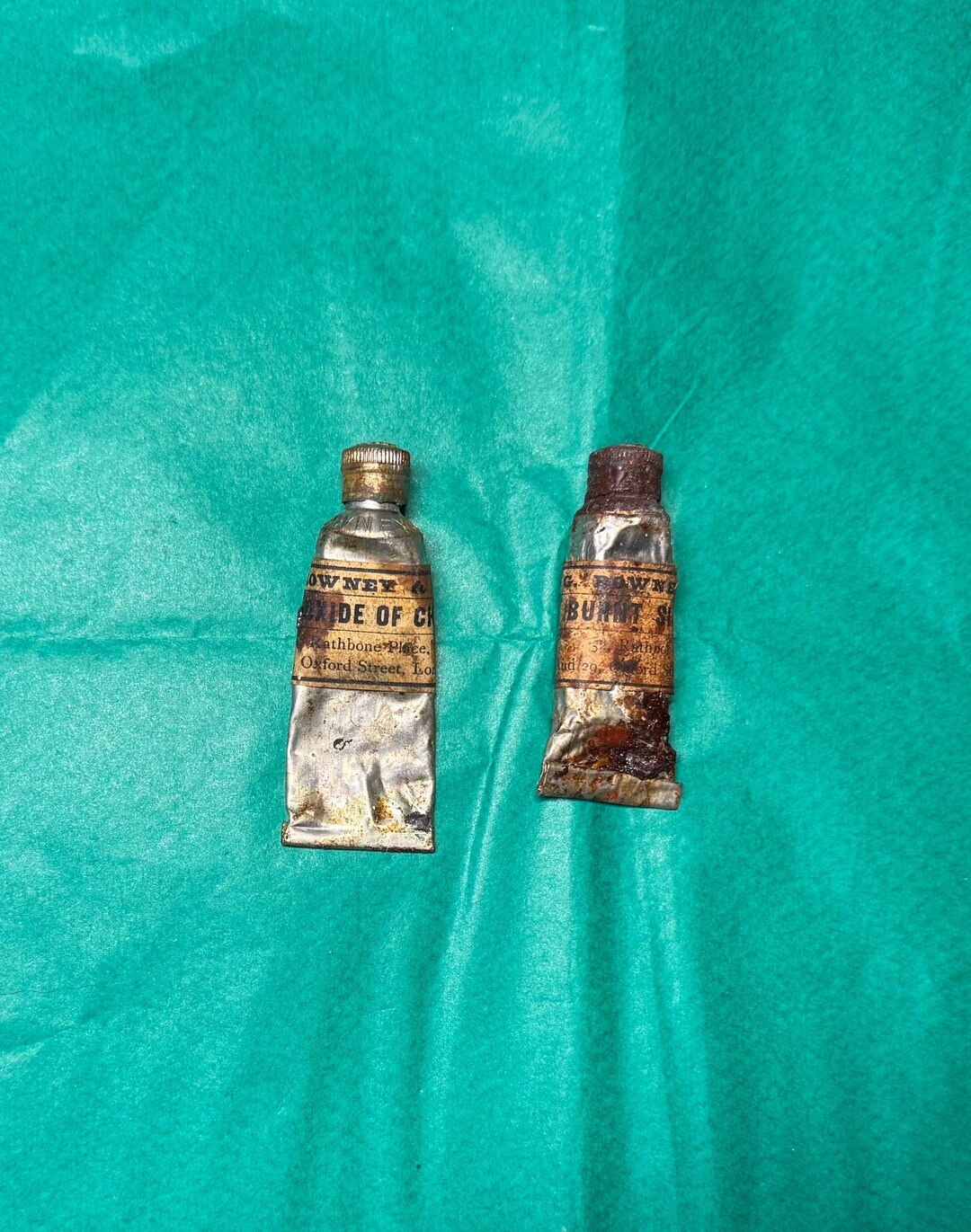 Antique George Rowney Oil Colour Artists Paint Tubes Vintage Artists ...