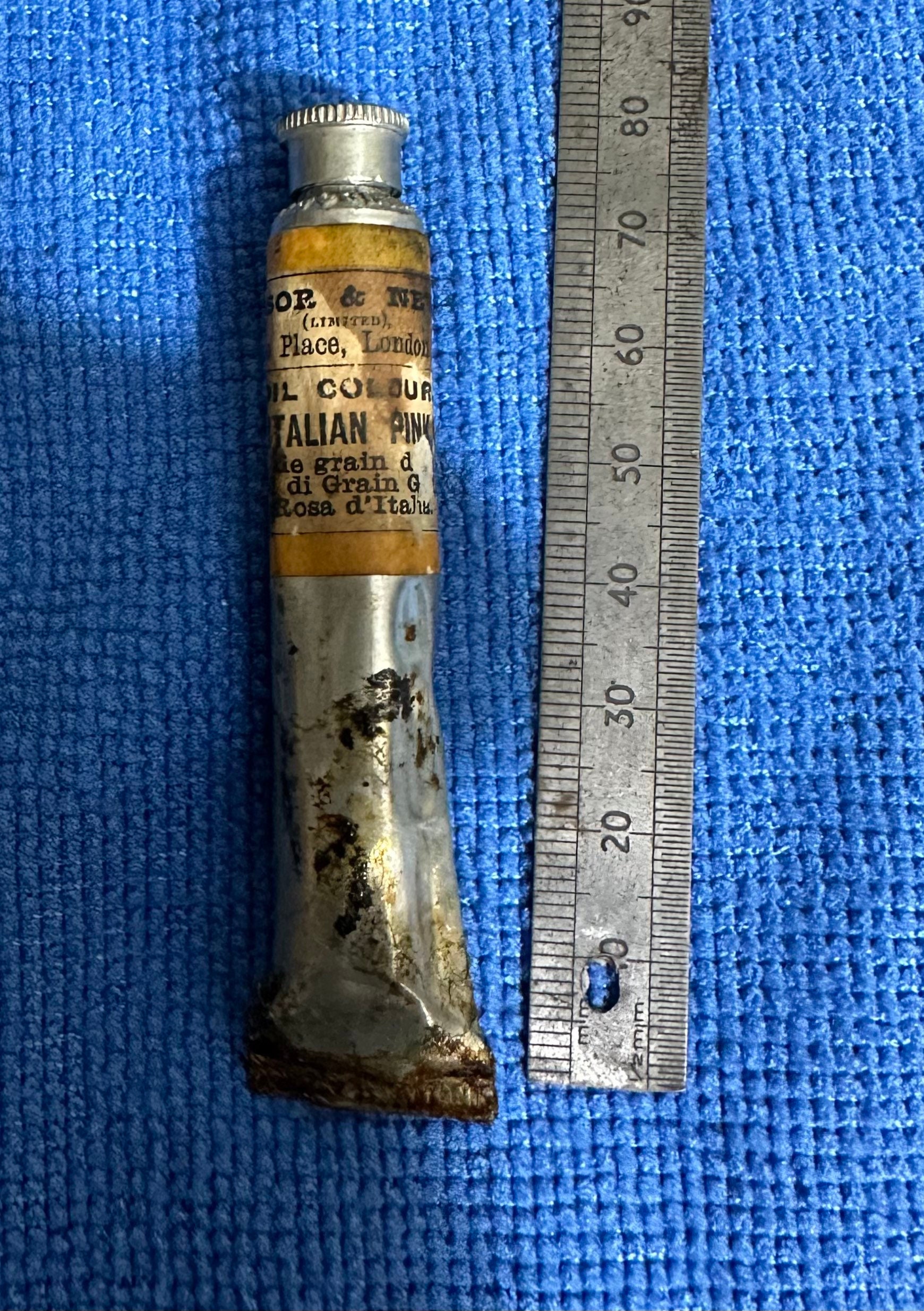 Antique Tube of Italian Pink Oil Paint Vintage Artists Painting Box - Etsy