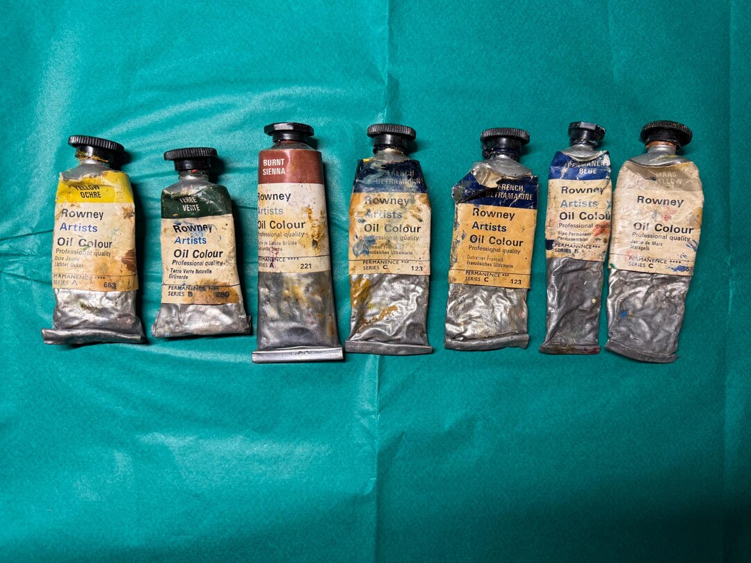 Antique George Rowney Oil Colour Artists Paint Tube Vintage Artists ...