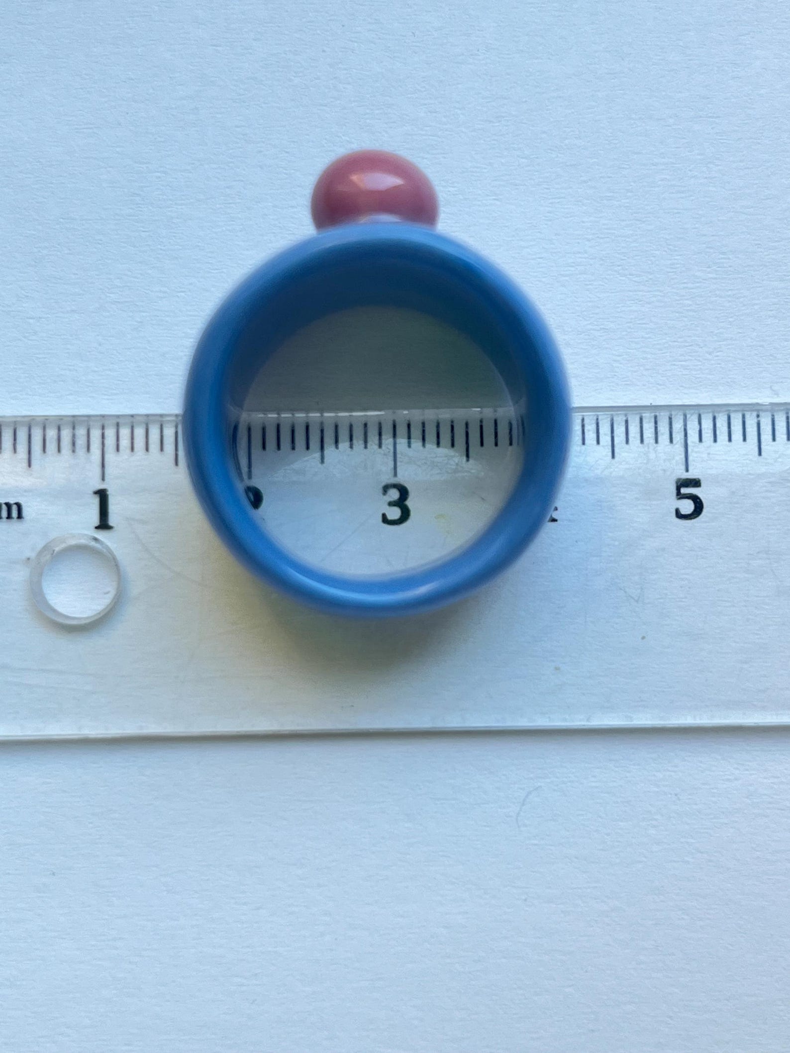 18.2mm 8US blue and Pink Tiny Ball Porcelain Ring - Etsy