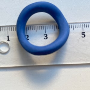 18mm (8US) Matte Blue Wavy Porcelain Ring - Etsy