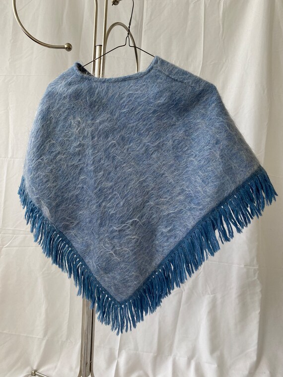 60s Wool Poncho - Gem