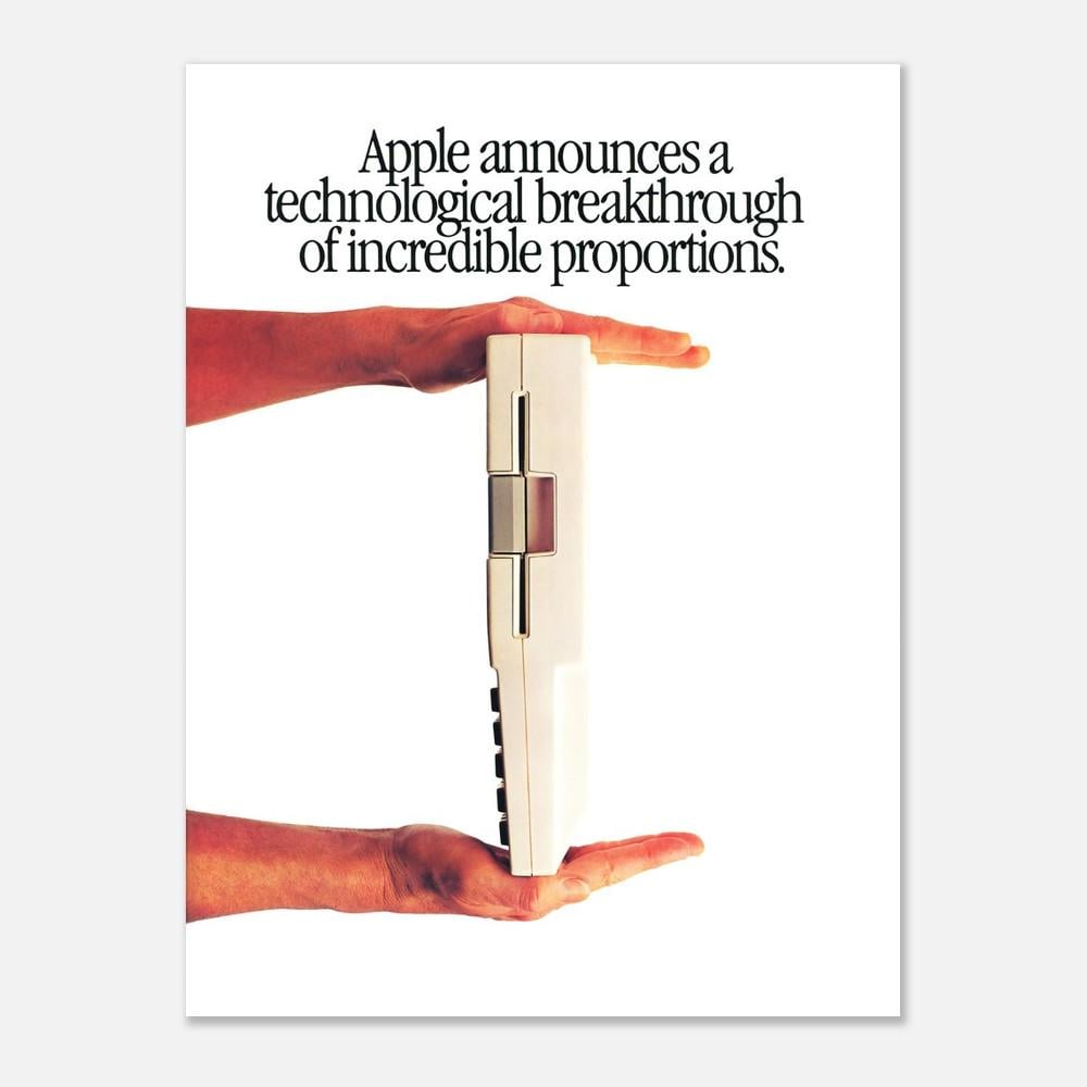 Apple 1984 apple Iic Vintage Poster, Advertising Magazine, 70s Style ...