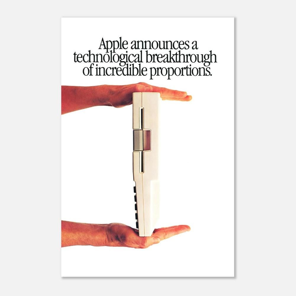 Apple 1984 apple Iic Vintage Poster, Advertising Magazine, 70s Style Print, Vintage Ad, Wall Art ...