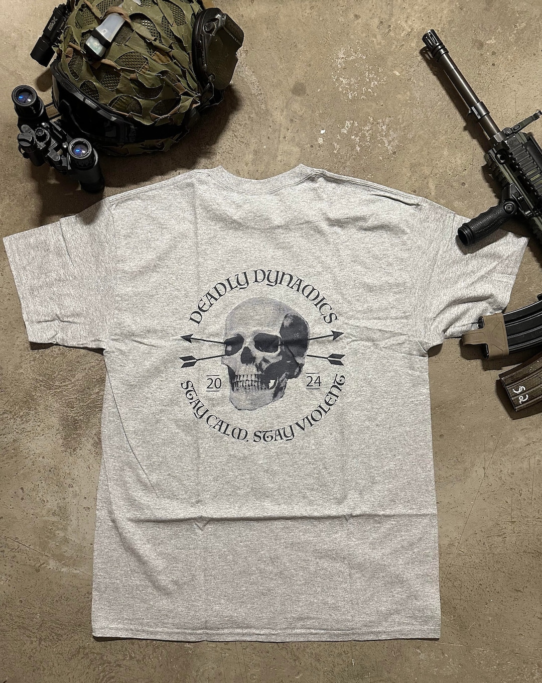 Stay Calm Stay Deadly T-shirt Special Forces Military Tactical Skull ...