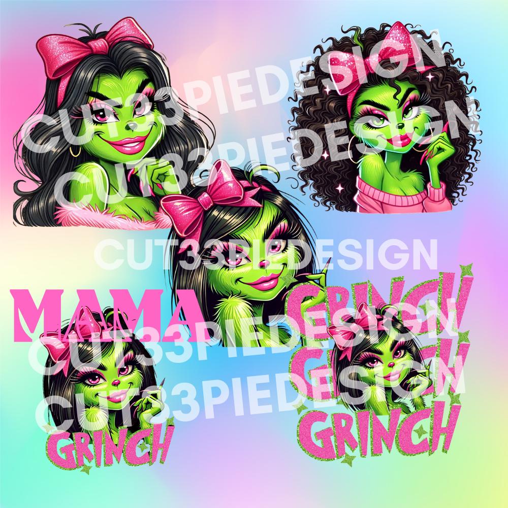 Christmas Png, Grinch Png, Lady Grinch Png, Grinchmas Png, Svg, Merry ...