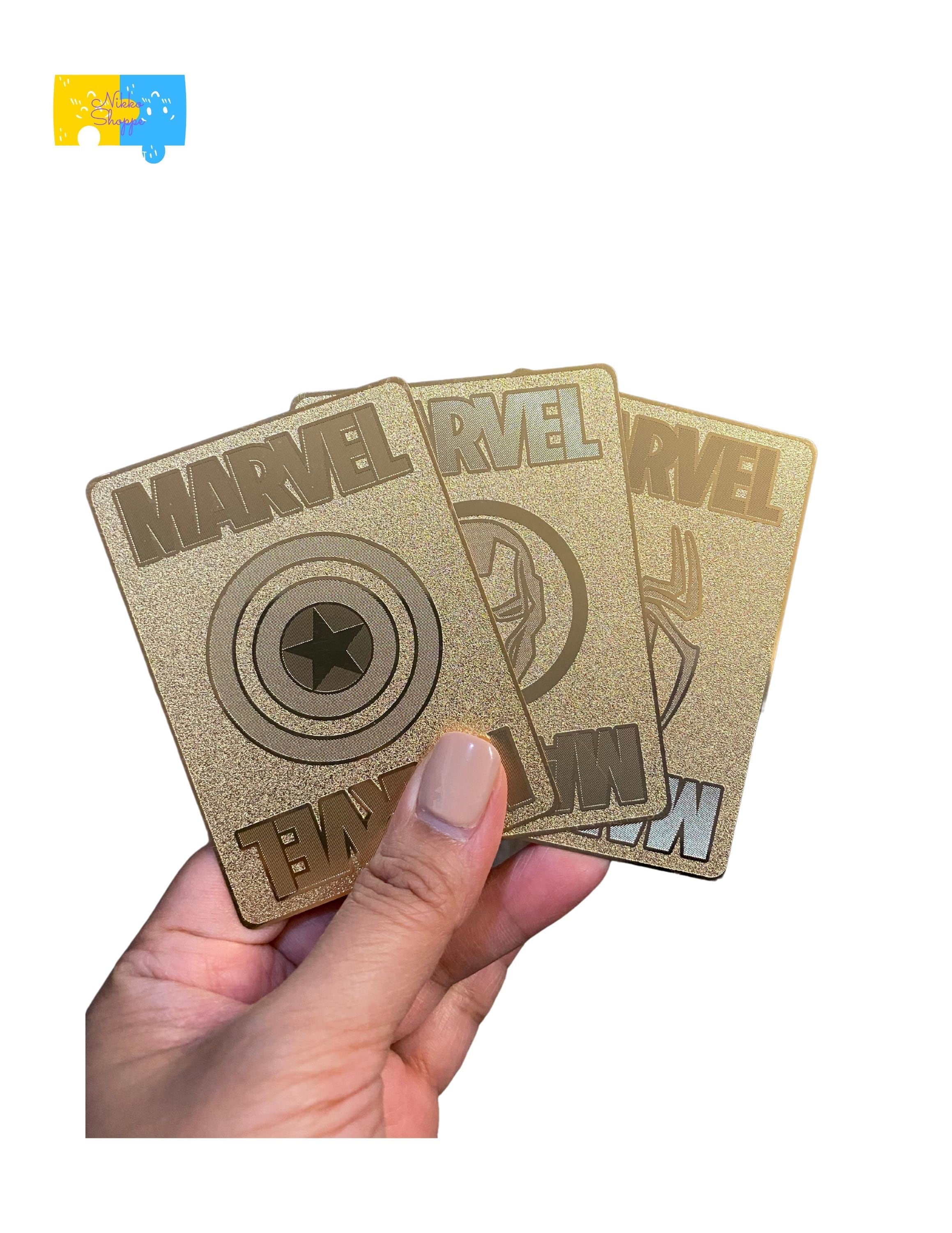 Avengers Custom Gold Plated Metal Cards - Etsy