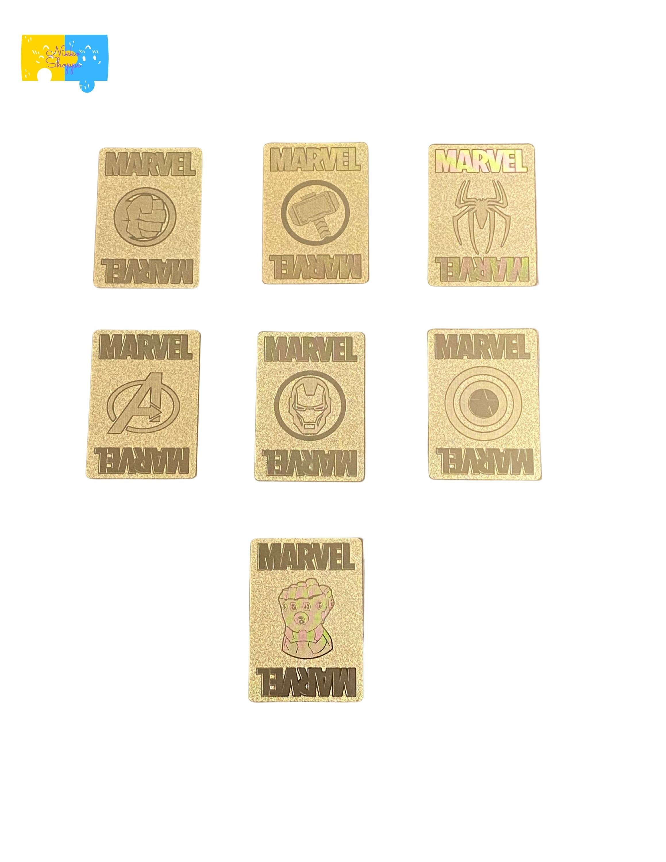Avengers Custom Gold Plated Metal Cards - Etsy