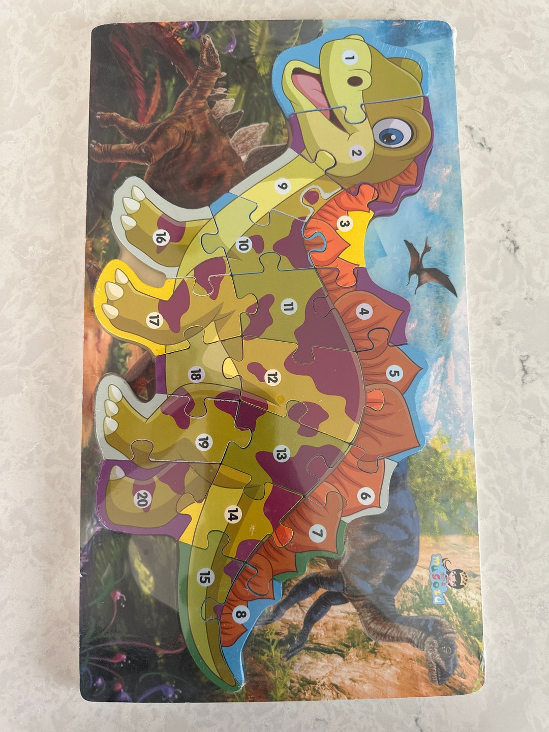 Wooden Dinosaur Puzzles - Etsy