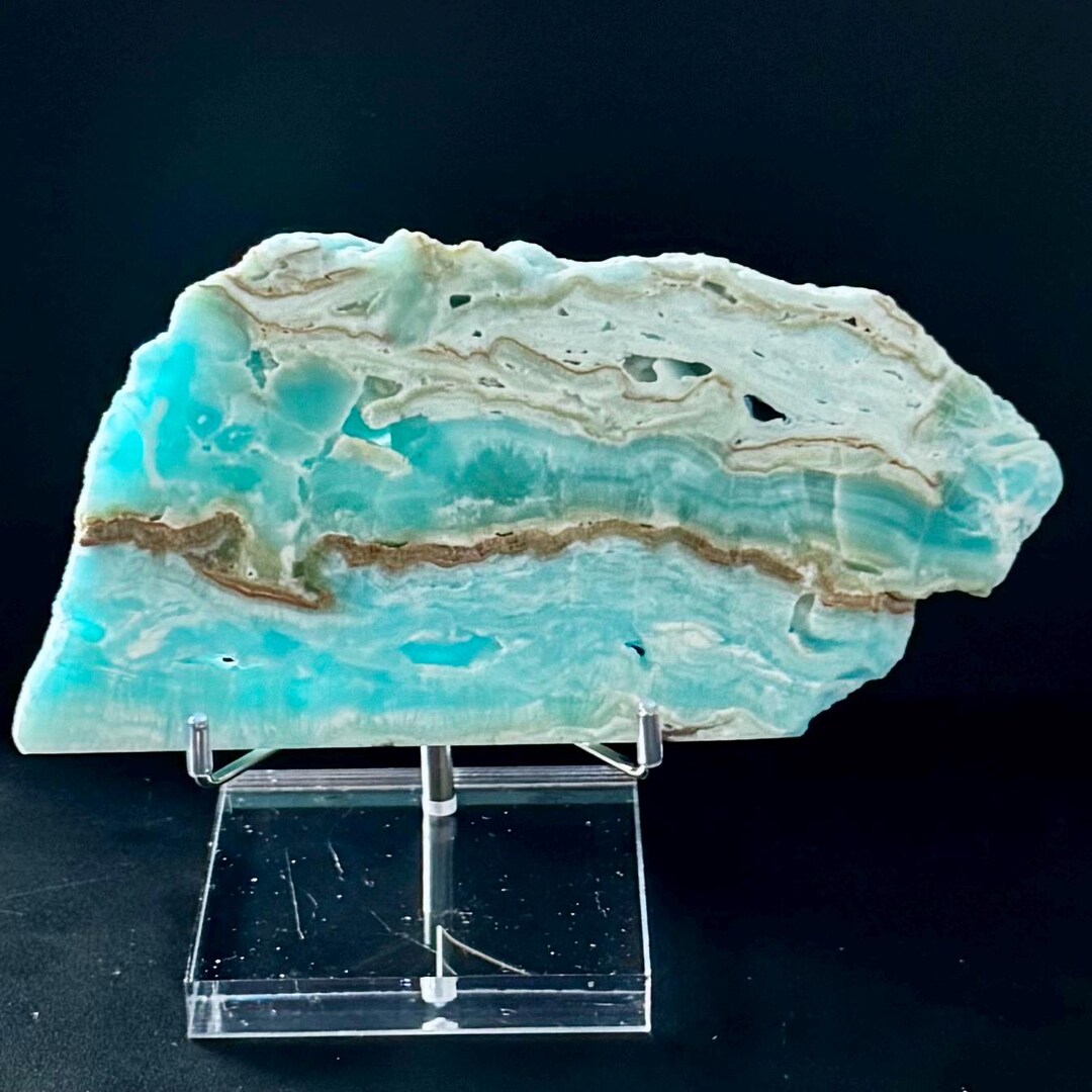 Hemimorphite Raw Edge Slab, Inner Strength & Soul Purpose - Etsy