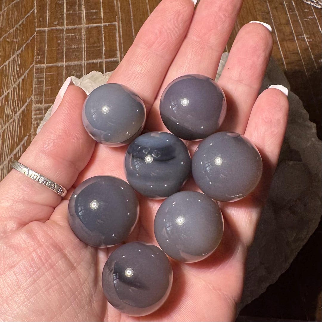 UV Reactive Volcano Agate Mini Spheres Cleanse the Auric Field ...