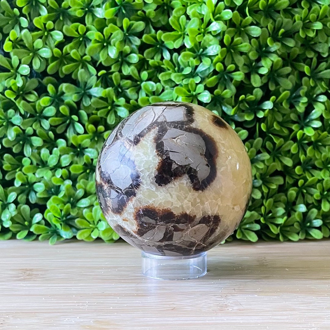 Septarian Sphere (75mm) With Acrylic Stand - Etsy