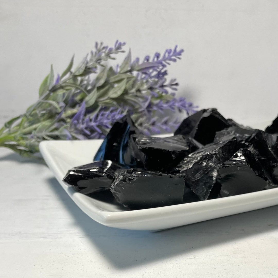 Raw Black Obsidian for Protection, Purification, Grounding and Healing ...