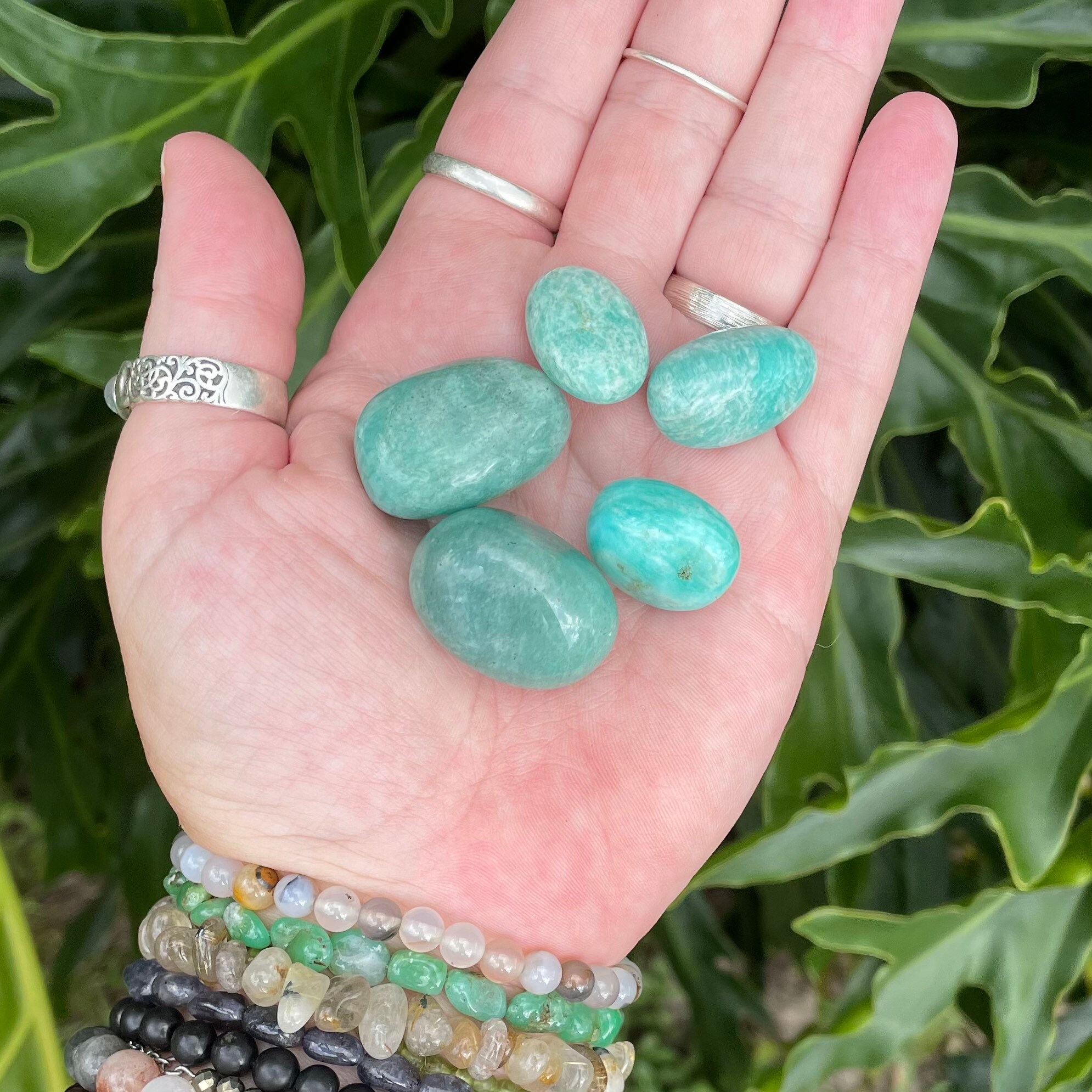 Amazonite Tumbles for Setting Clear Boundaries and Harmony | Etsy