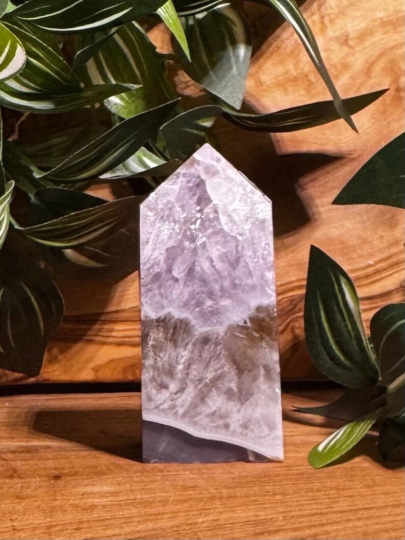 Amethyst Citrine Agate Points With Golden Healer for Balance, Stability ...