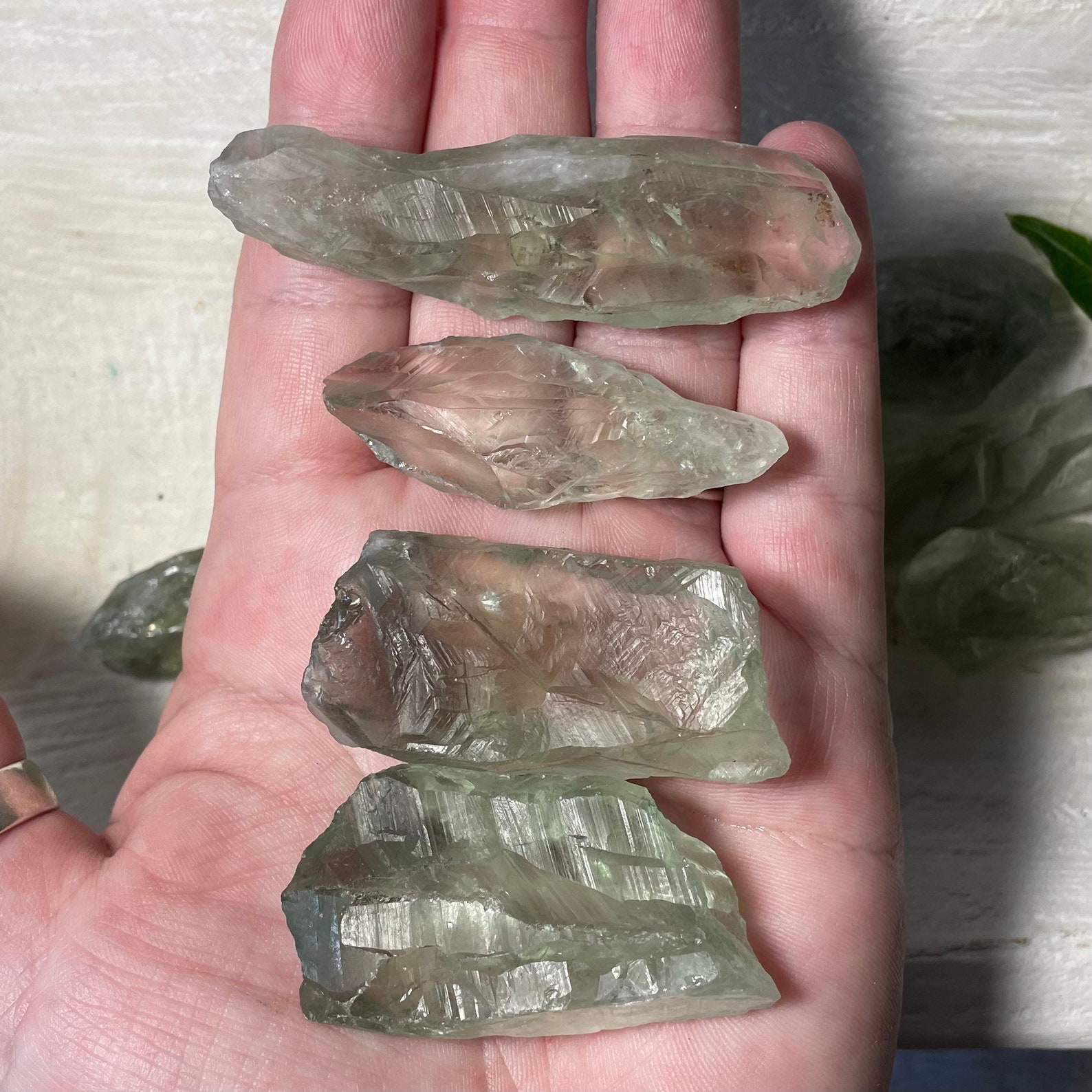 Raw Prasiolite Green Amethyst for growth of psychic abilities | Etsy