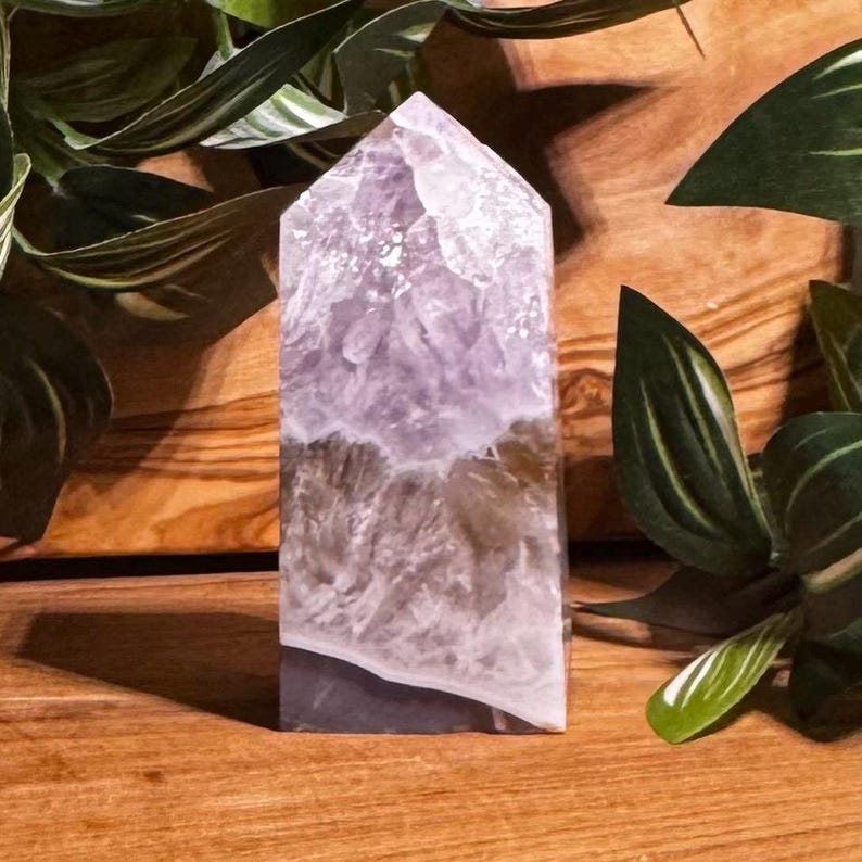 Amethyst Citrine Agate Points With Golden Healer for Balance, Stability ...