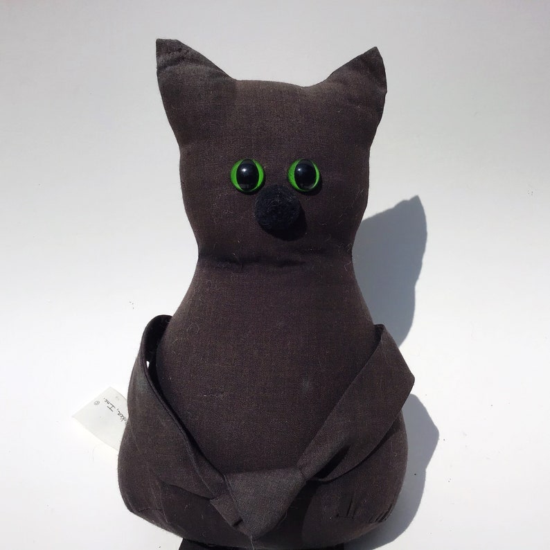 Vintage Overly-raker Black Cat Shelf Sitter With Dangling Legs Cute ...