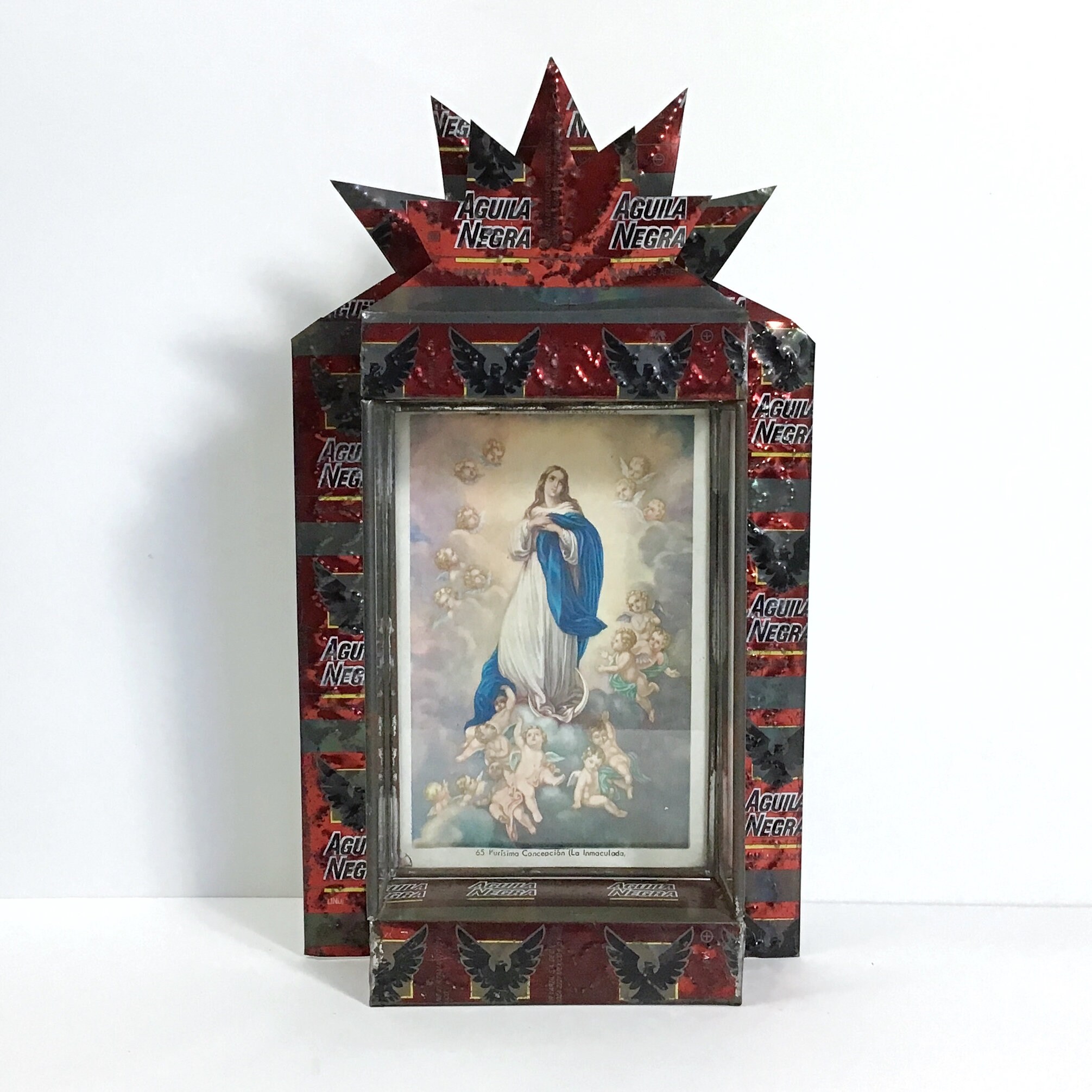 Vintage Tin Nicho W/ Lithograph of the Immaculate Conception, Lee ...
