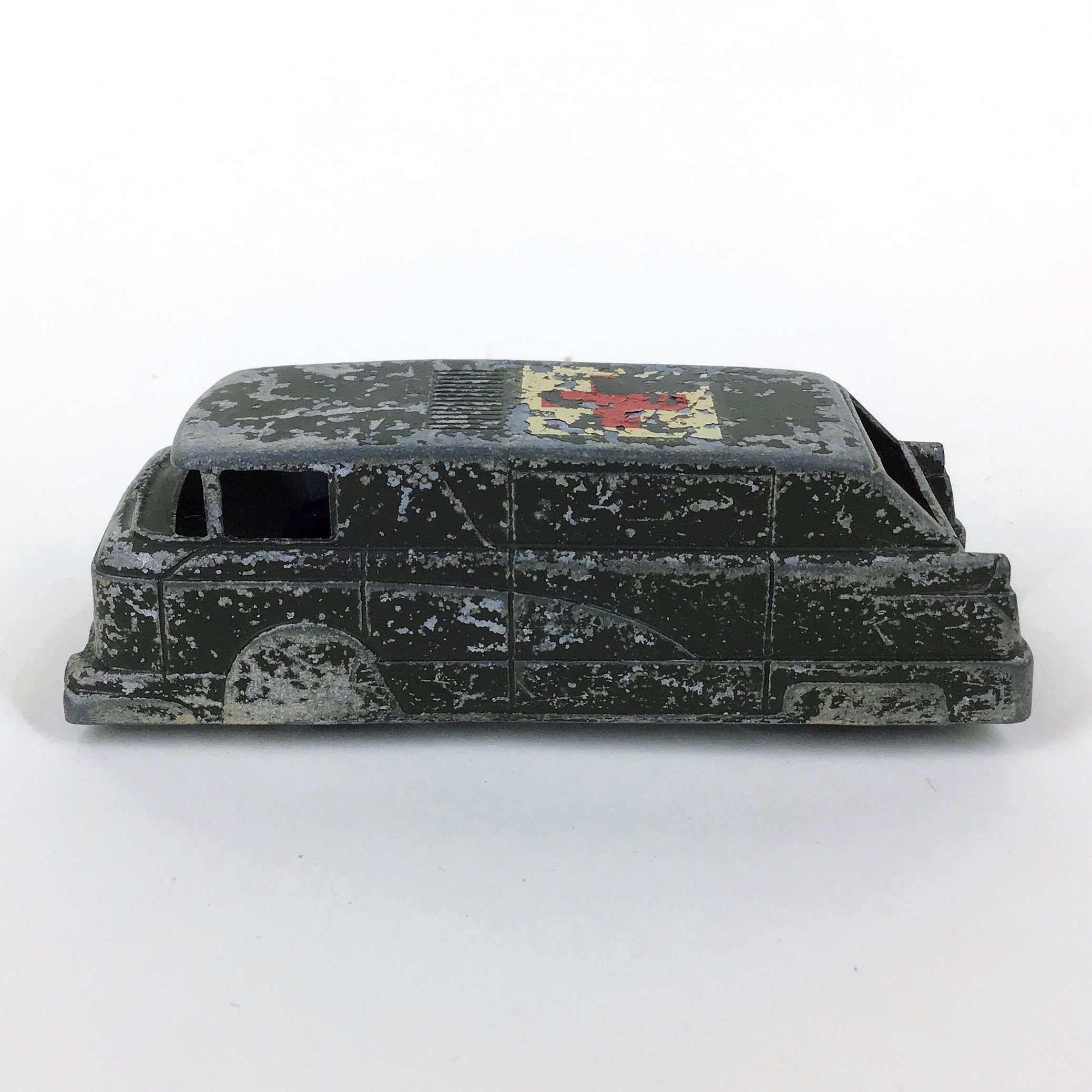 3 Original 1950s Midgetoy Military Vehicles Army Tank, Red Cross ...