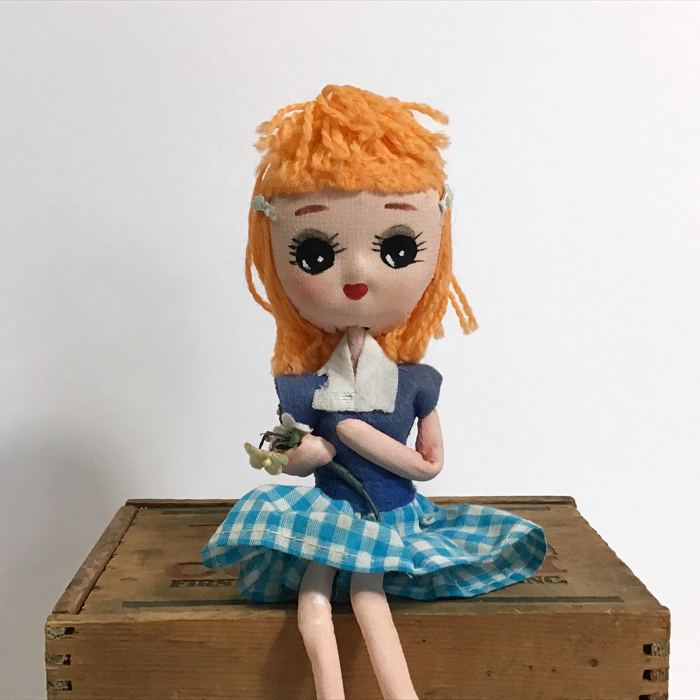 MCM Big Eyes Japanese Pose Doll 1960s Mod Stockinette Doll - Etsy