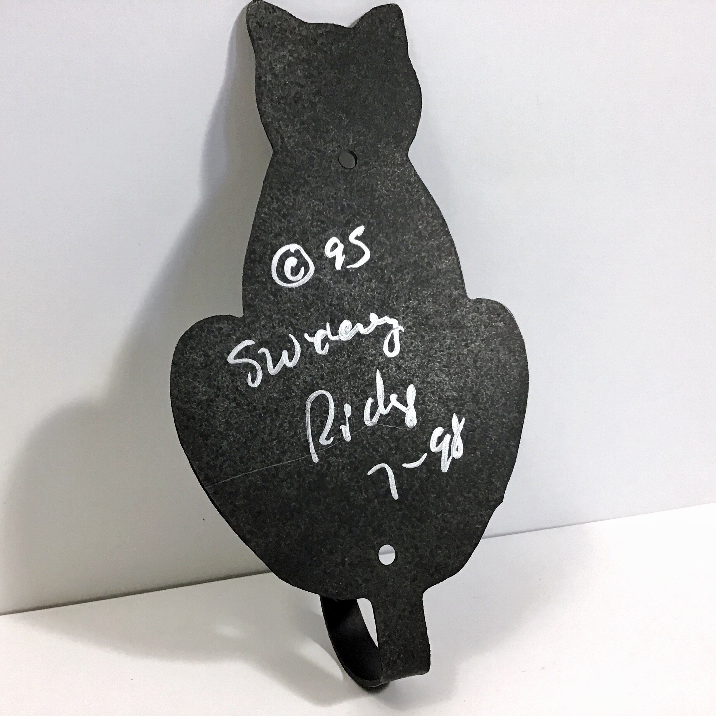 Vintage Black Cat Decorative Metal Wall or Door Hook Cat Hook for Keys ...