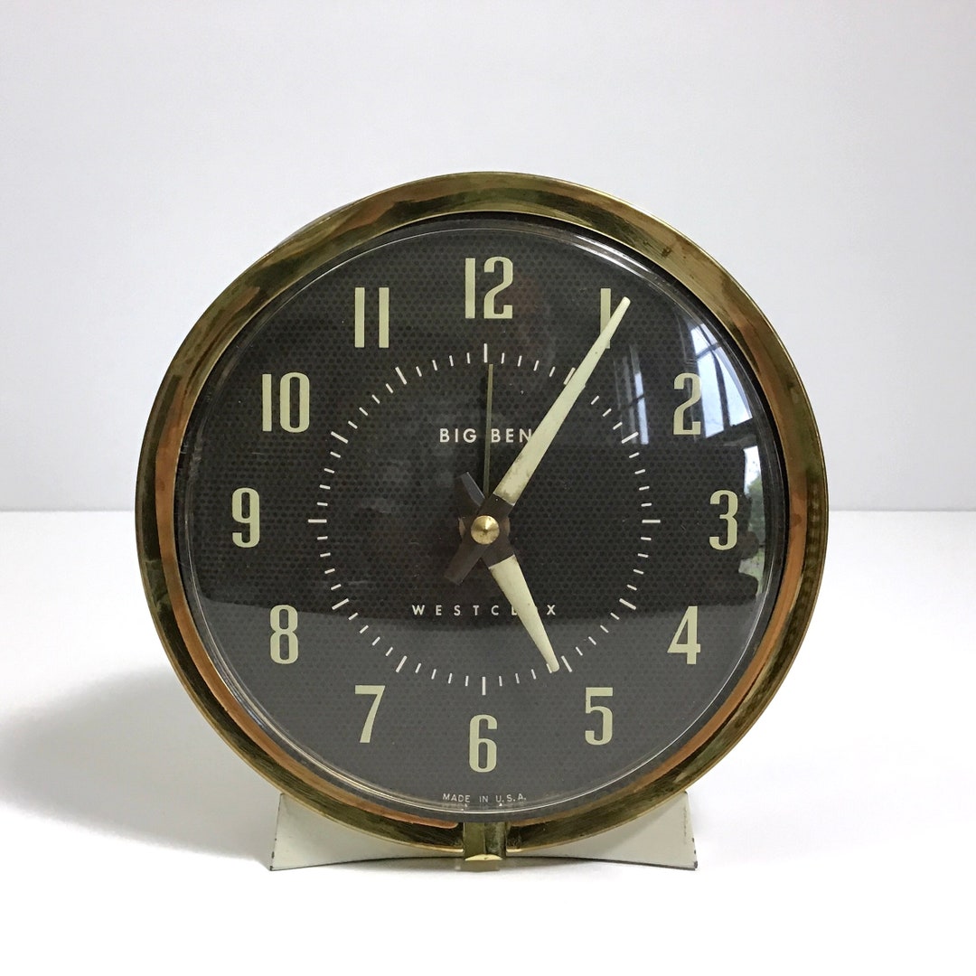 Vintage Westclox Big Ben Style 7 Keywound Modernist Alarm Clock 1956 ...