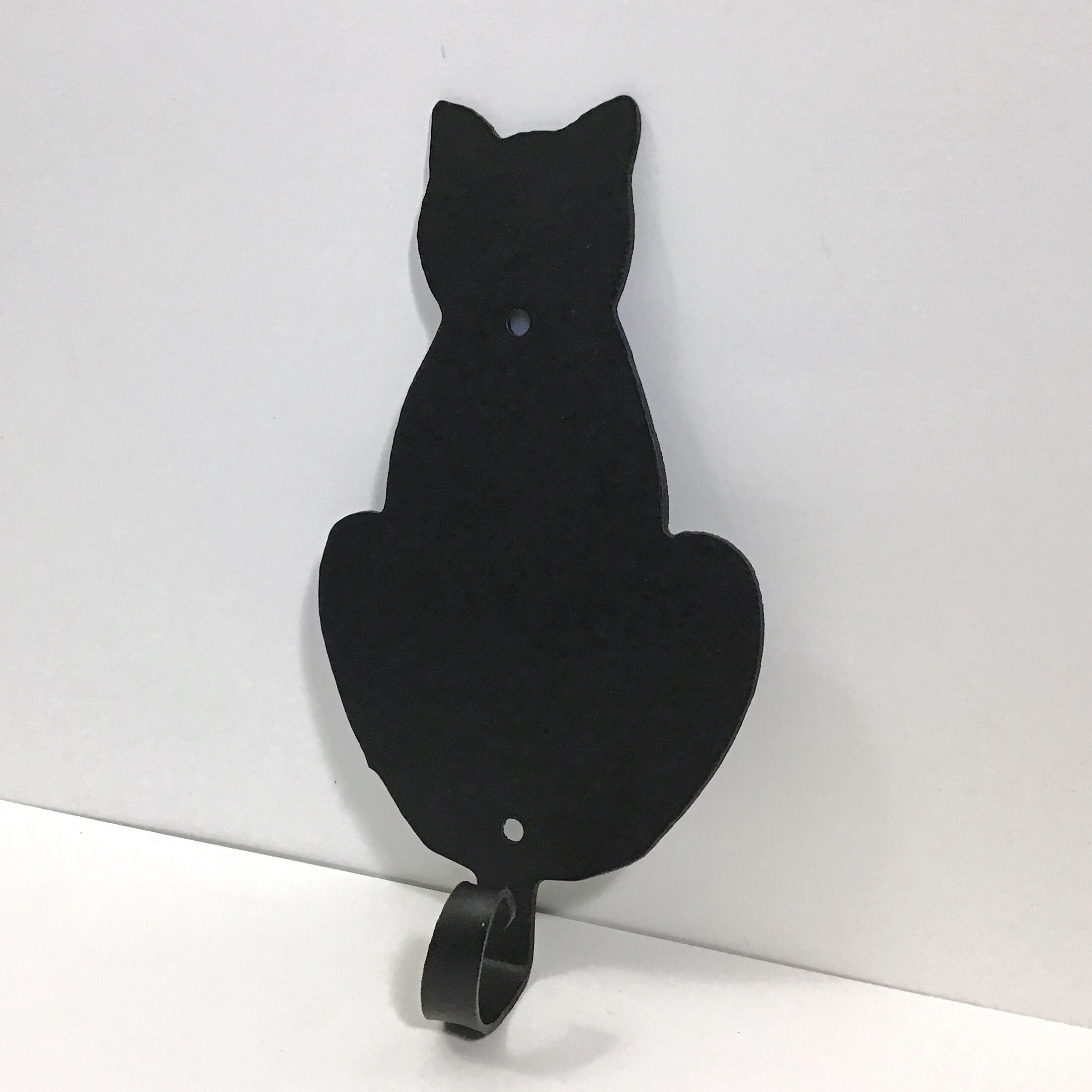 Vintage Black Cat Decorative Metal Wall or Door Hook Cat Hook for Keys ...