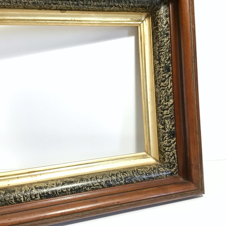 Late Victorian 8 X 10 Shadowbox Picture Frame 1800s Eastlake Style Wood ...