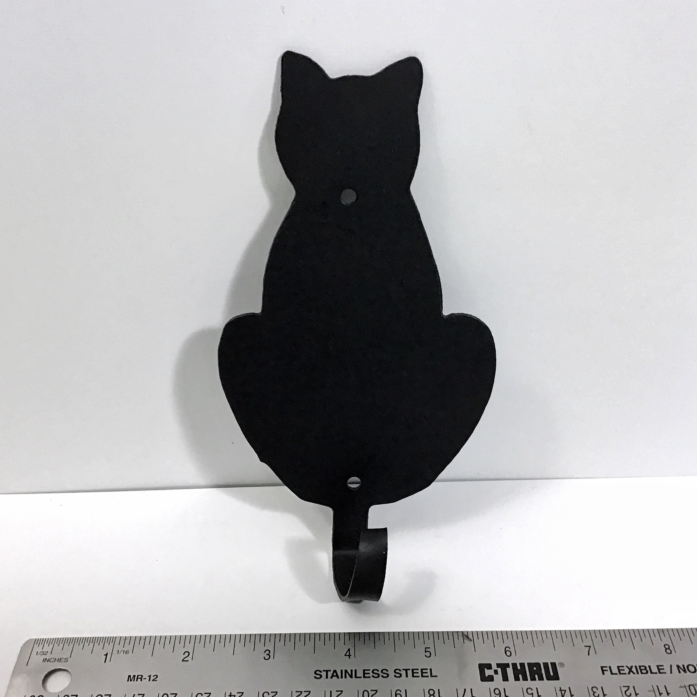 Vintage Black Cat Decorative Metal Wall or Door Hook Cat Hook for Keys ...