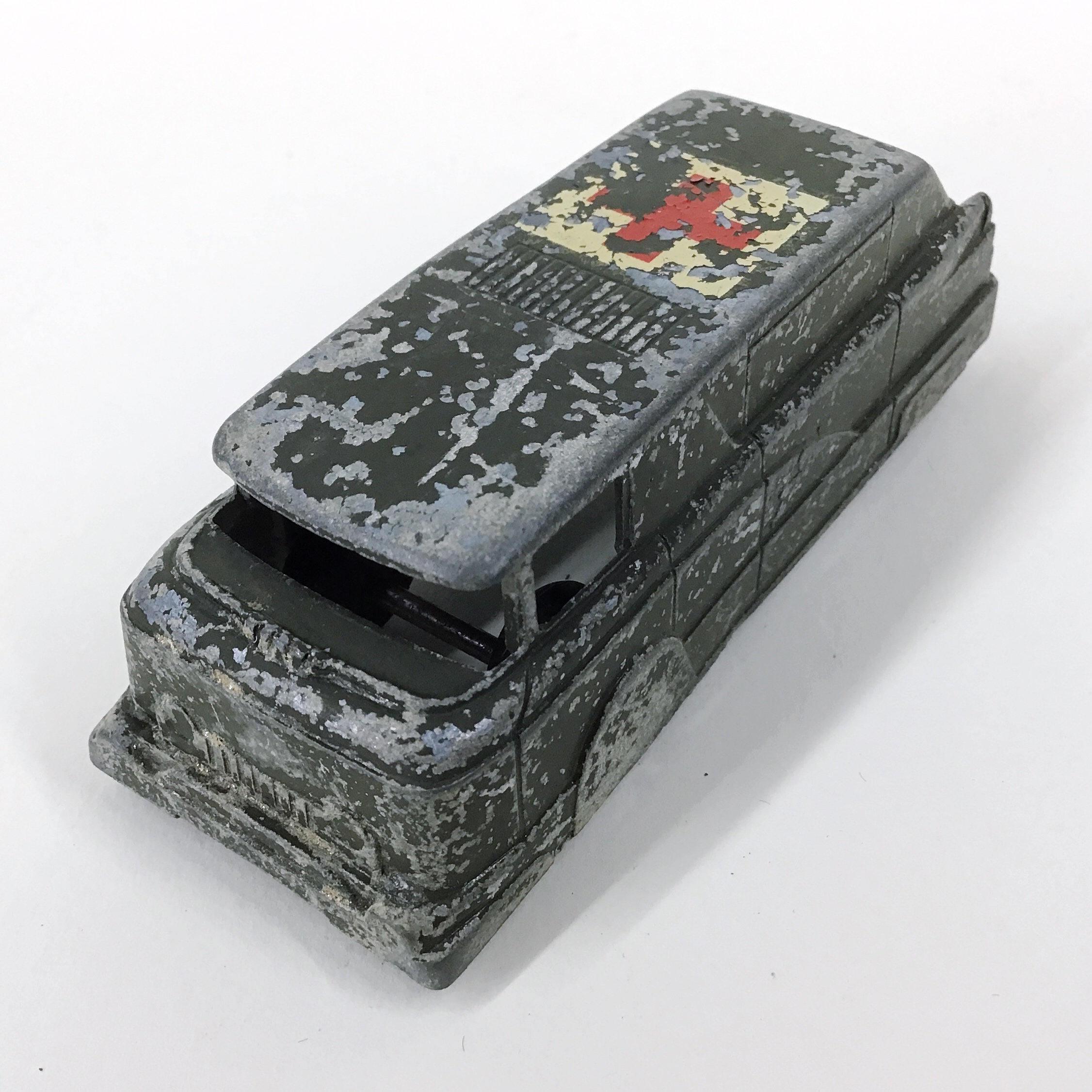 3 Original 1950s Midgetoy Military Vehicles Army Tank, Red Cross ...