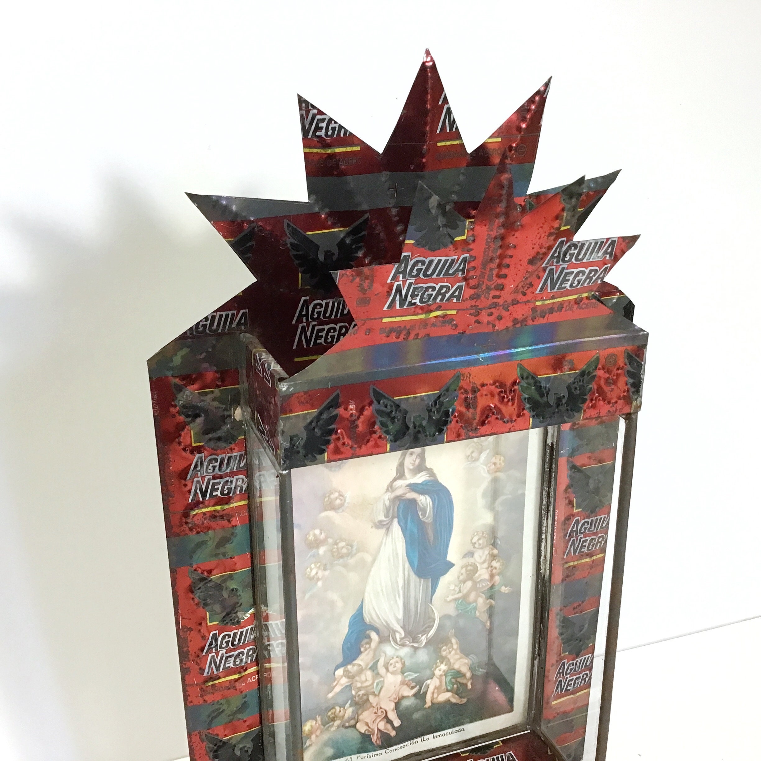 Vintage Tin Nicho W/ Lithograph of the Immaculate Conception, Lee ...