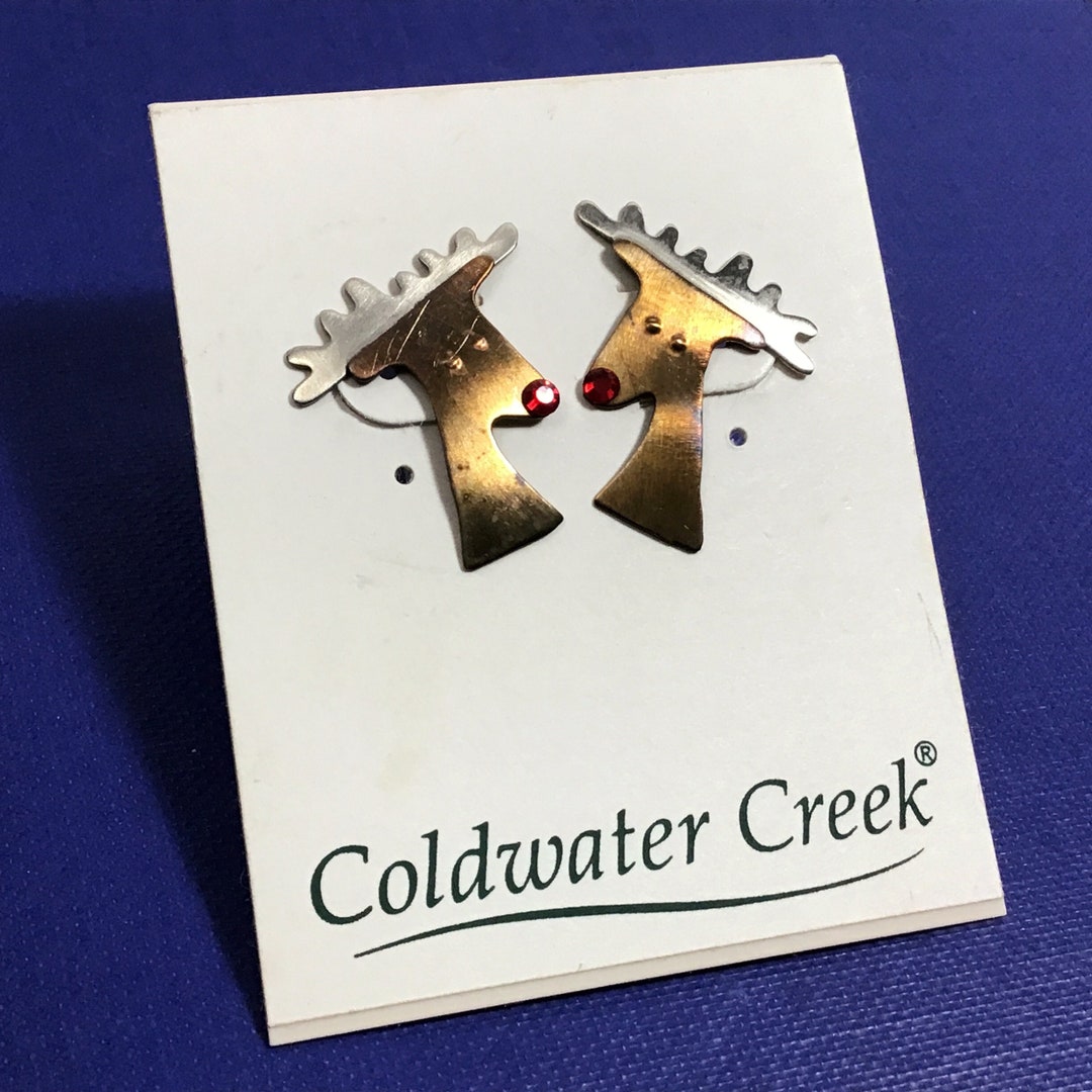 Vintage Rudolph the Red Nosed Reindeer Christmas Earrings Coldwater ...