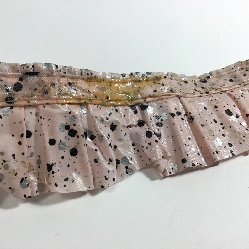 MCM Pink Plastic Shelf Edging Jackson Pollock Drip Painting Style ...