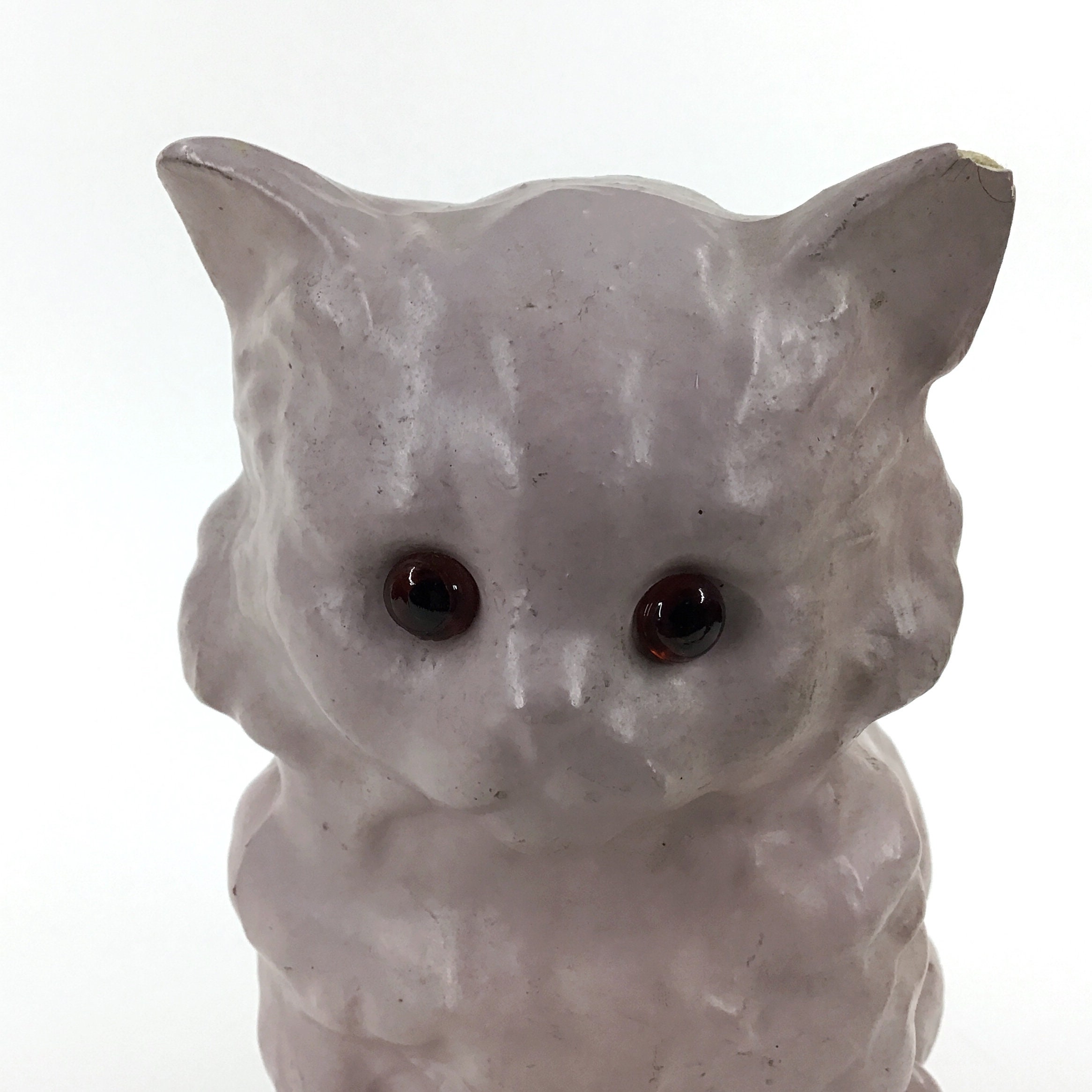 Vintage Paper Mache Cat Candy Container C.1940s Pink Cat W/ - Etsy