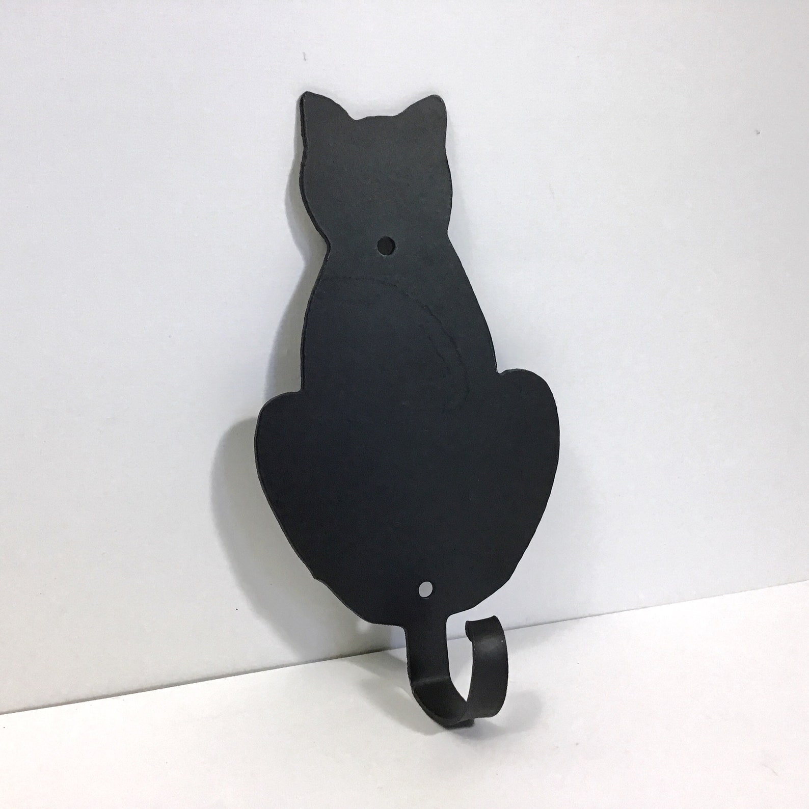 Vintage Black Cat Decorative Metal Wall or Door Hook Cat Hook for Keys ...