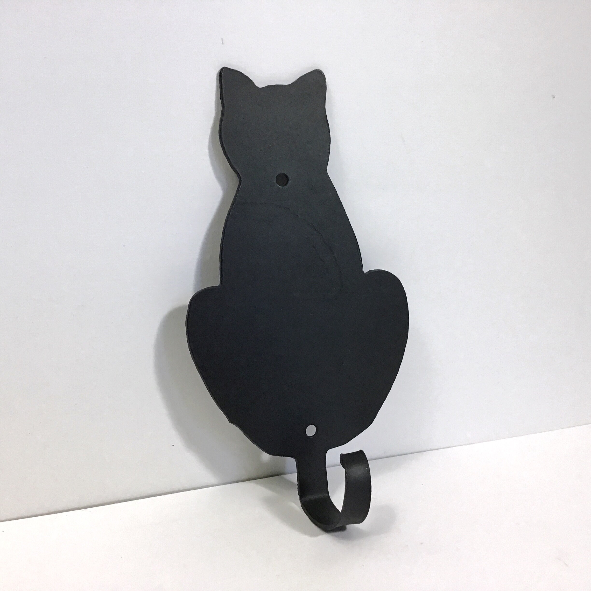 Vintage Black Cat Decorative Metal Wall or Door Hook Cat Hook for Keys, Coat, Kitchen, Bathroom ...