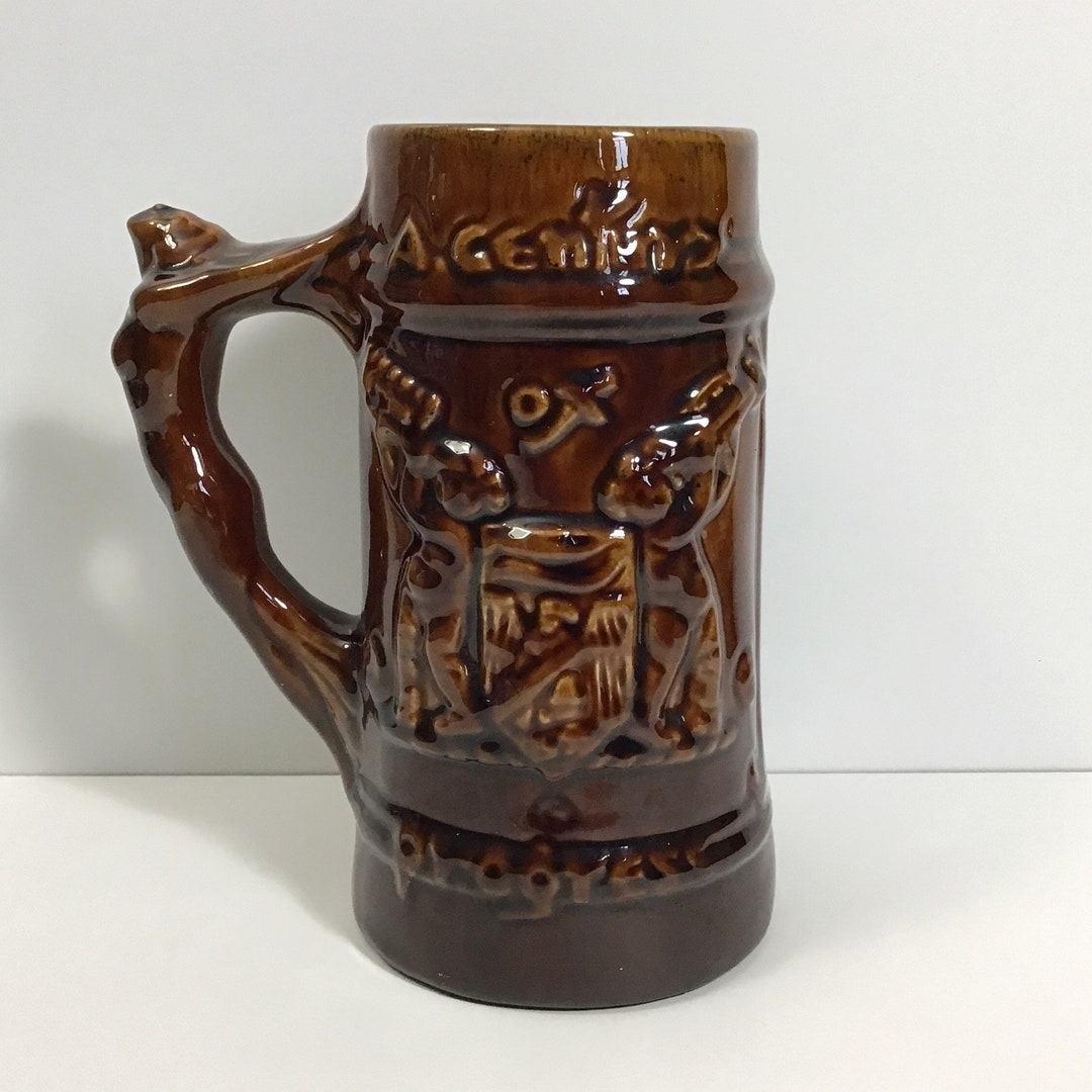 1933 Chicago World’s Fair Souvenir Ceramic Beer Mug / Stein With Nude ...