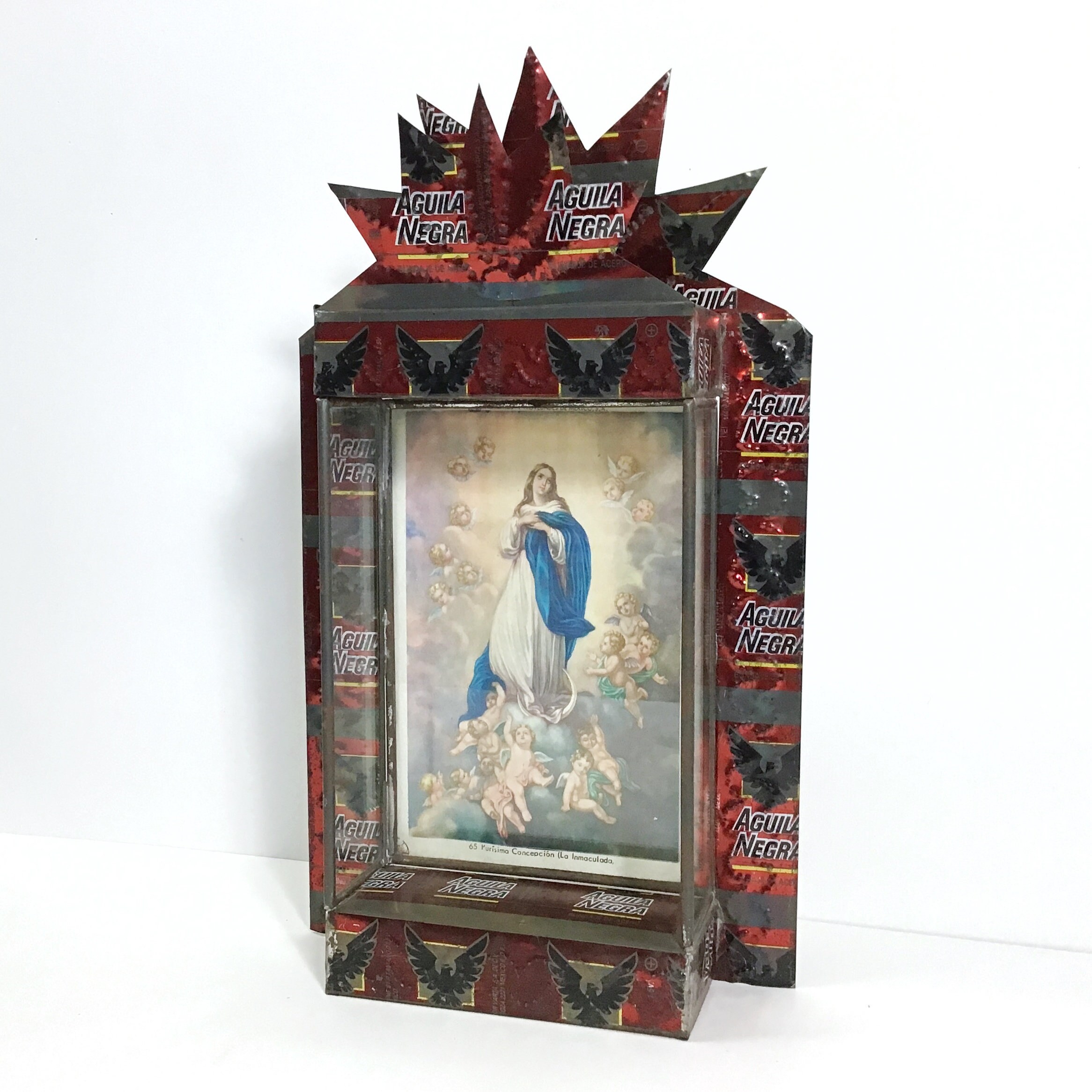 Vintage Tin Nicho W/ Lithograph of the Immaculate Conception, Lee ...