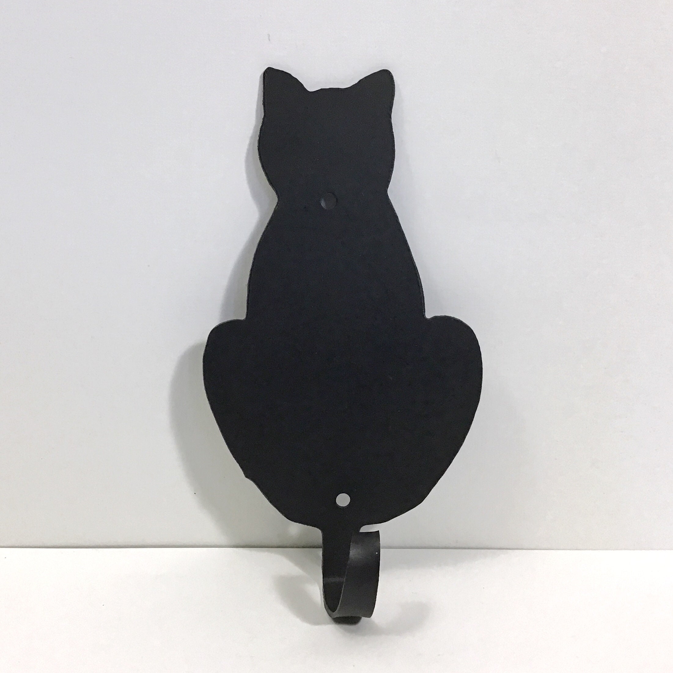 Vintage Black Cat Decorative Metal Wall or Door Hook Cat Hook for Keys ...