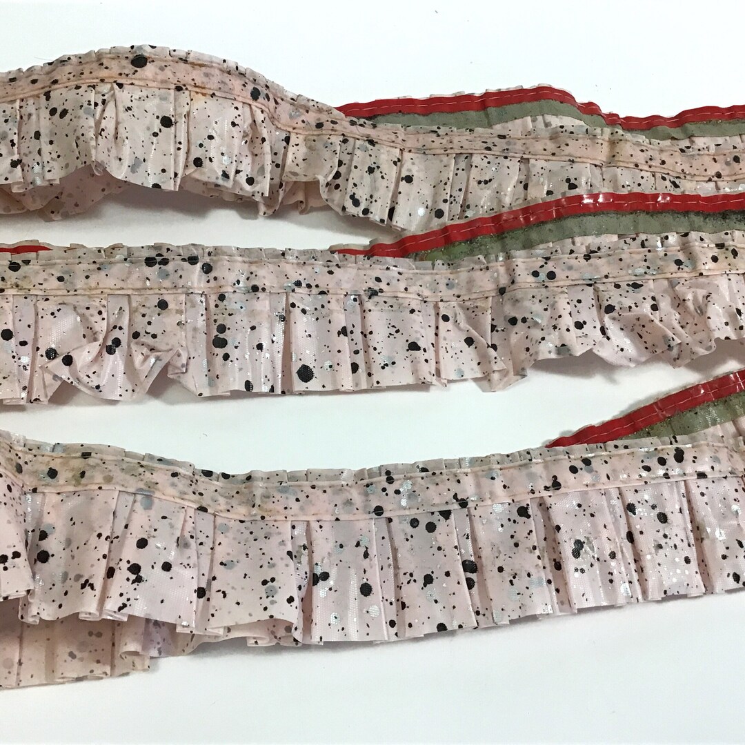 MCM Pink Plastic Shelf Edging - Jackson Pollock Drip Painting Style ...