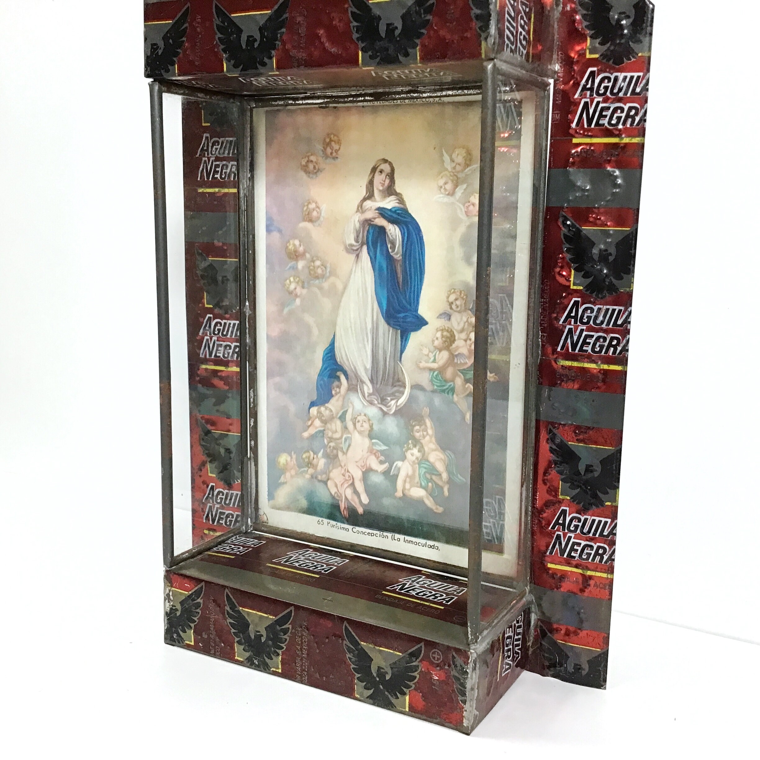 Vintage Tin Nicho W/ Lithograph of the Immaculate Conception, Lee ...